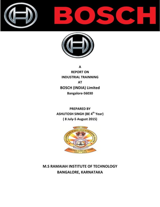 bosch_report.revised (1) | PDF | Robotics | Technology & Computing