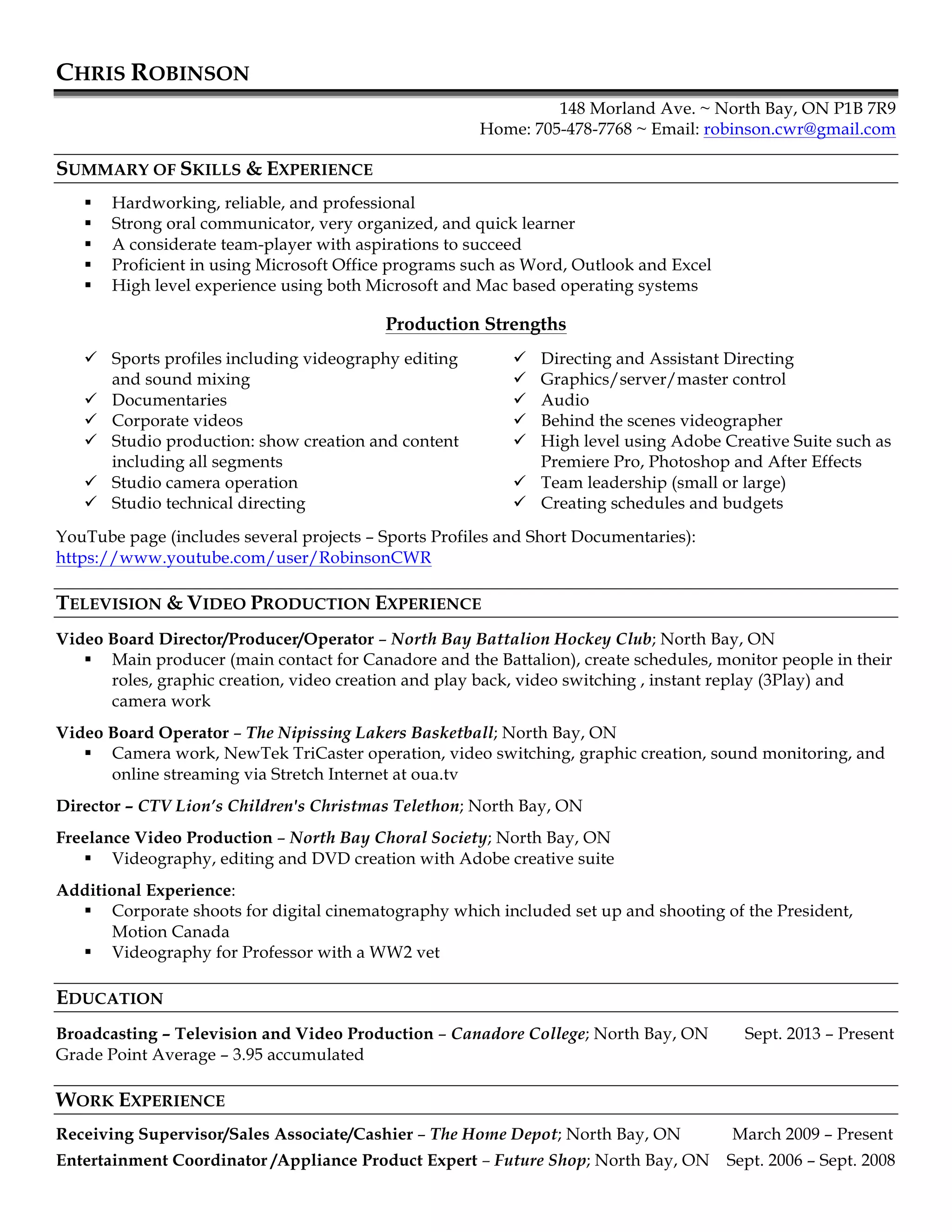 Chris_Robinson_Resume_V1 | PDF
