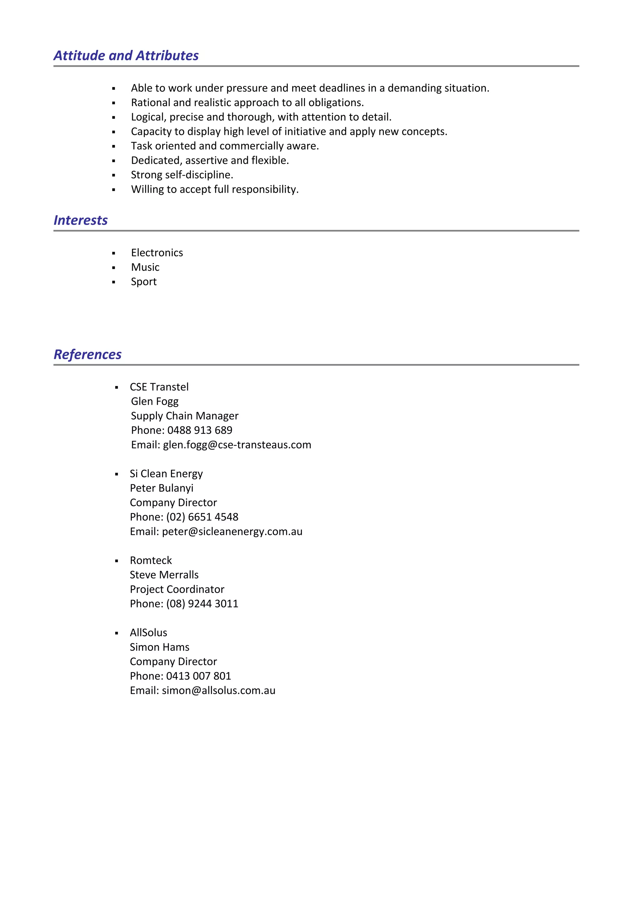 Scott Chapman CV | DOC