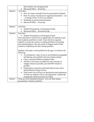 EDU 749 Emerging Trends Syllabus | PDF