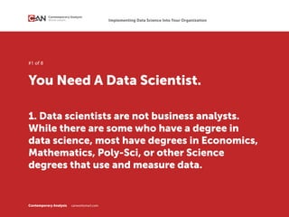 Implementing Data Science | PPT