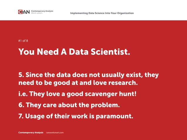 Implementing Data Science | PPT