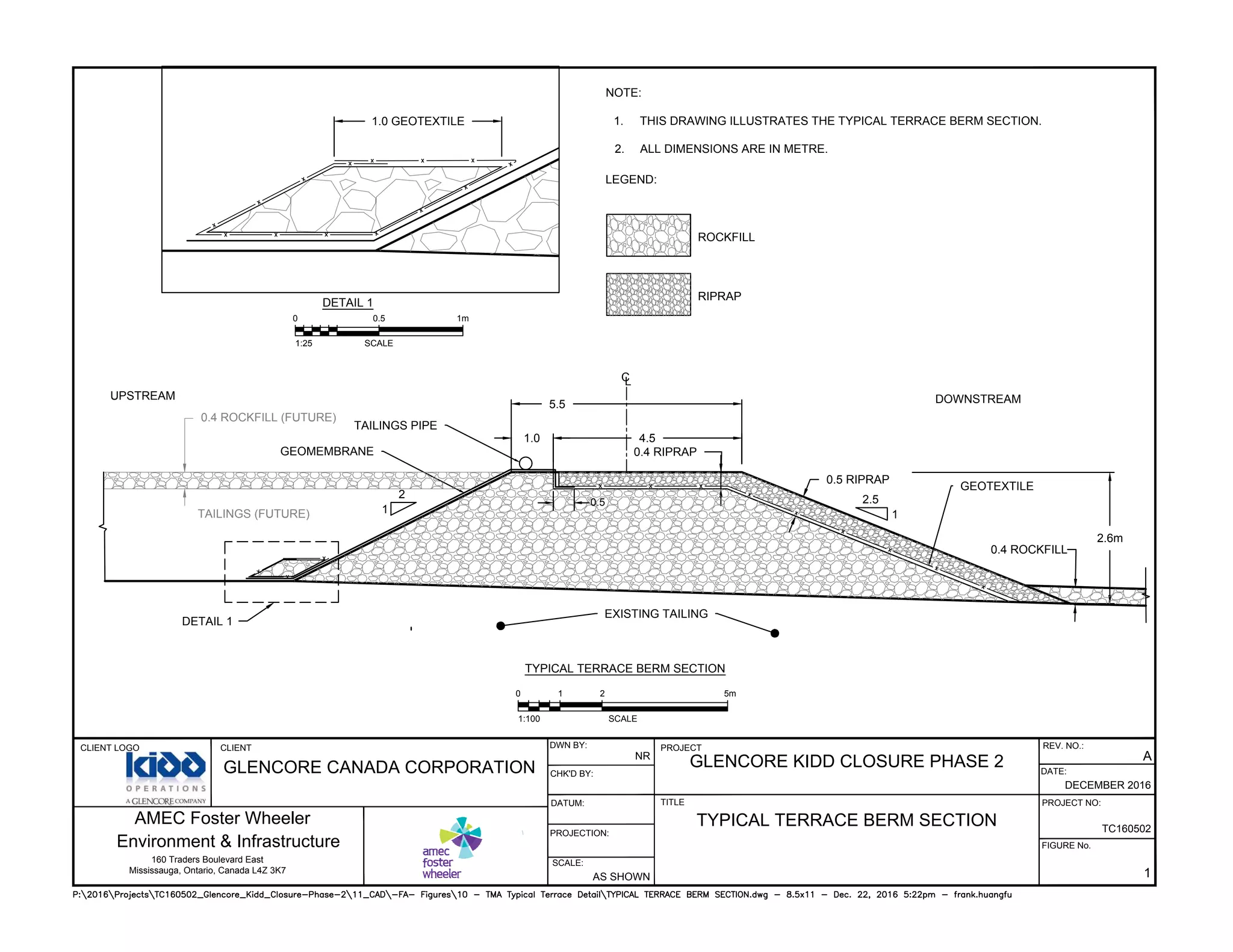 TYPICAL TERRACE BERM SECTION-8.5x11