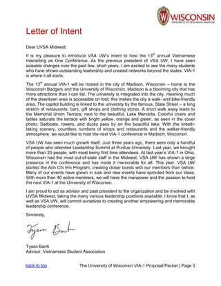 VIA-1 Proposal Packet UW-Madison | PDF