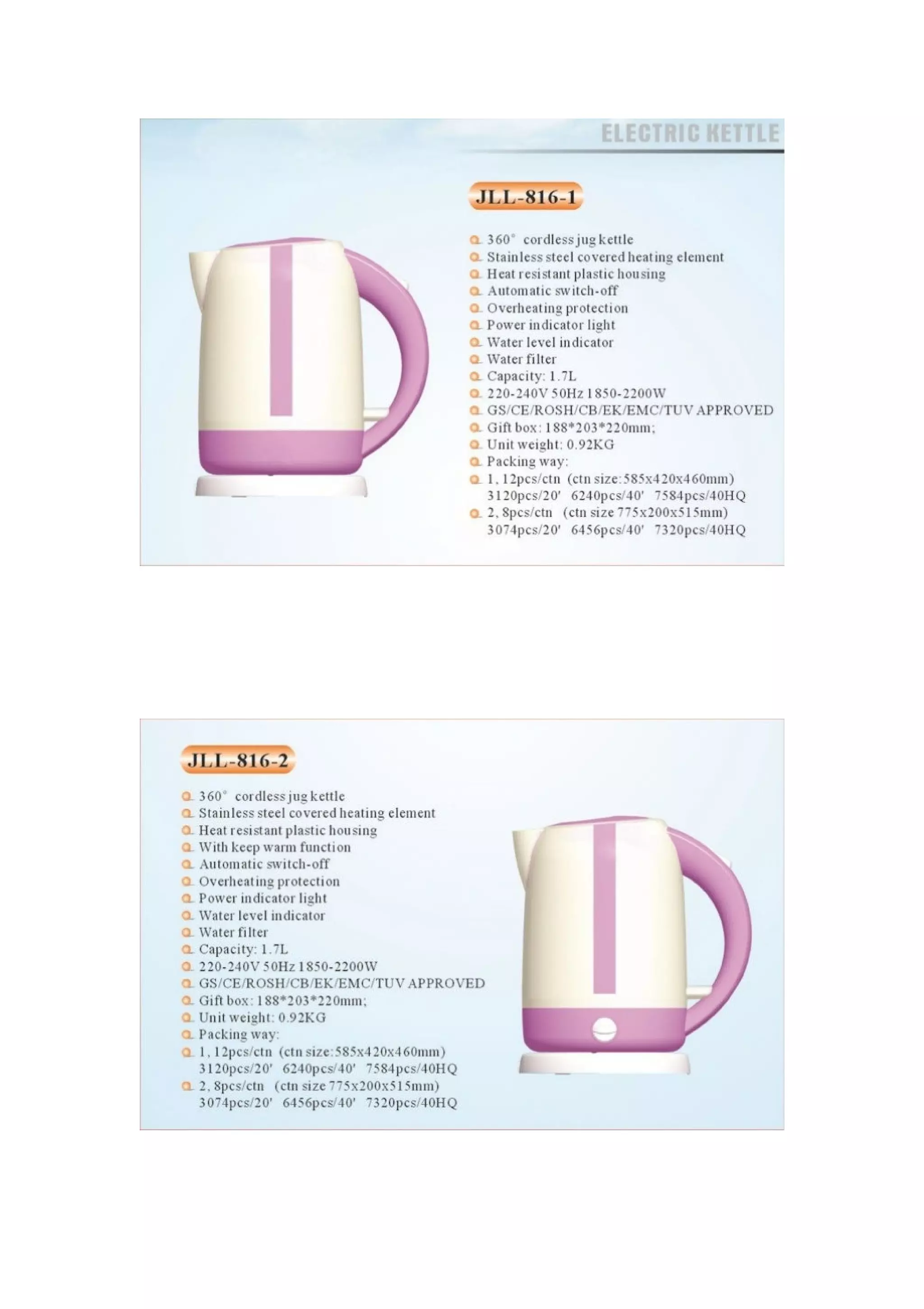 Electric Kettle | PDF