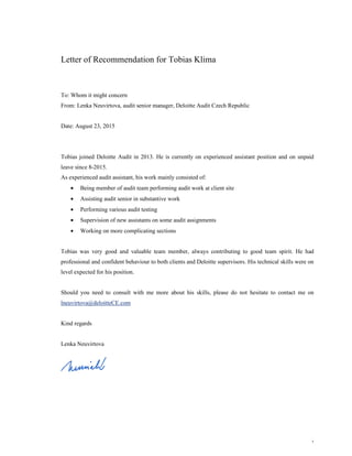 letter of recommendation | PDF