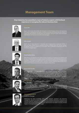 Oryx Industries profile | PDF