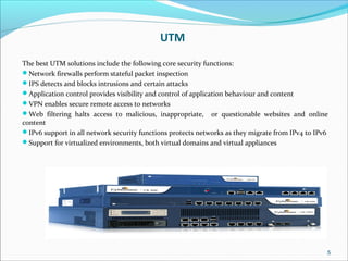 UTM Unified Threat Management | PPT