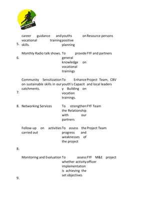 Proposal for Youth Skills training and Empowerement Programs OPEN | DOC