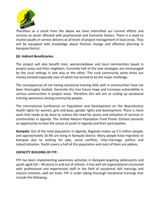 Proposal for Youth Skills training and Empowerement Programs OPEN | DOC