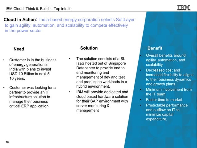 IBM SoftLayer - overview of Cloud Infrastructure | PPT