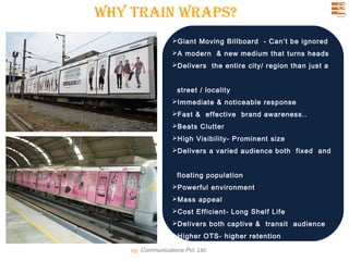 Presentation on Train Wraps & Inside Train Branding latest | PPT