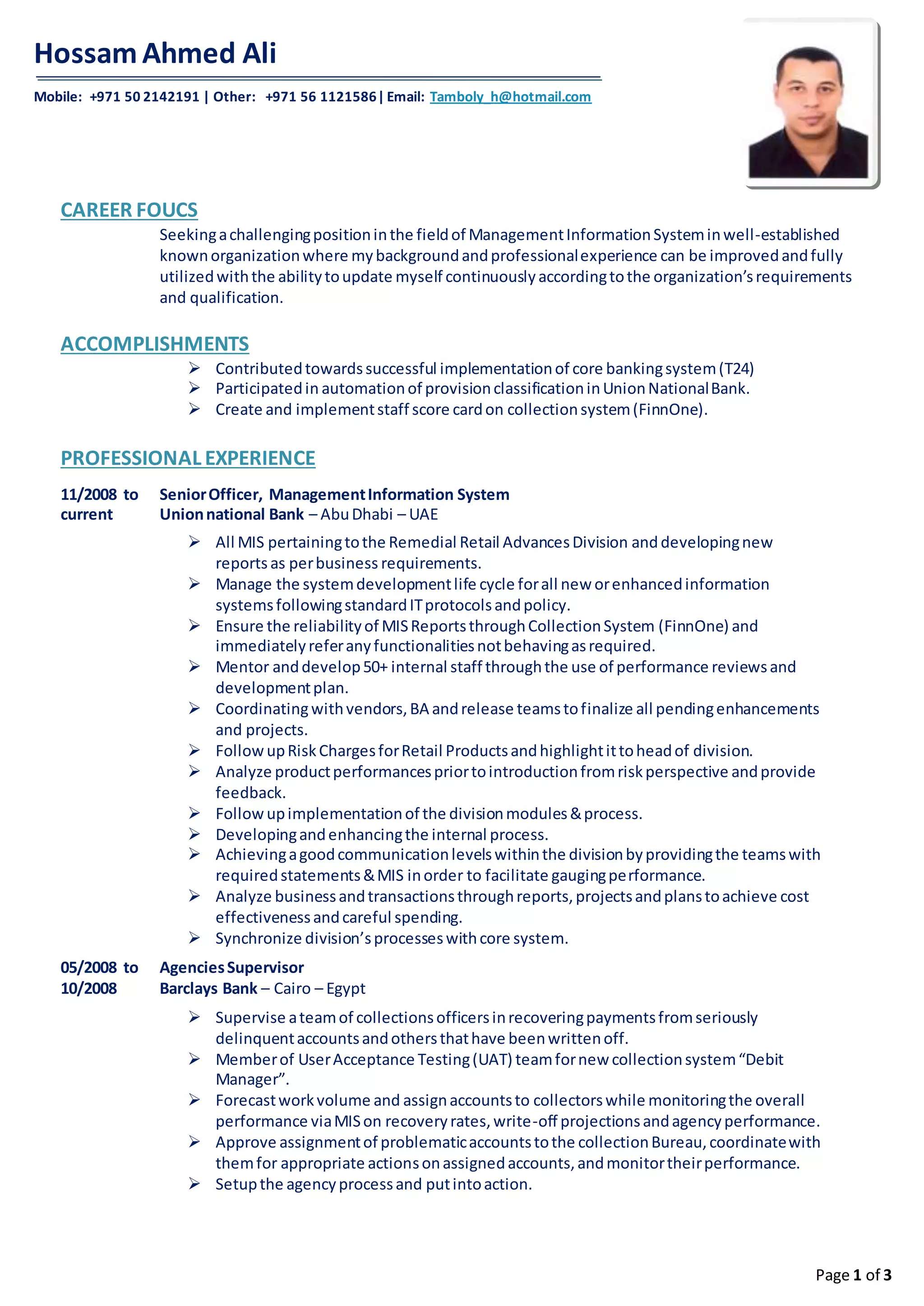 Hossam CV | PDF