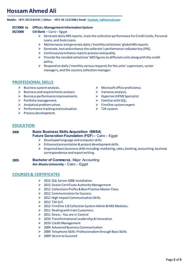 Hossam CV | PDF