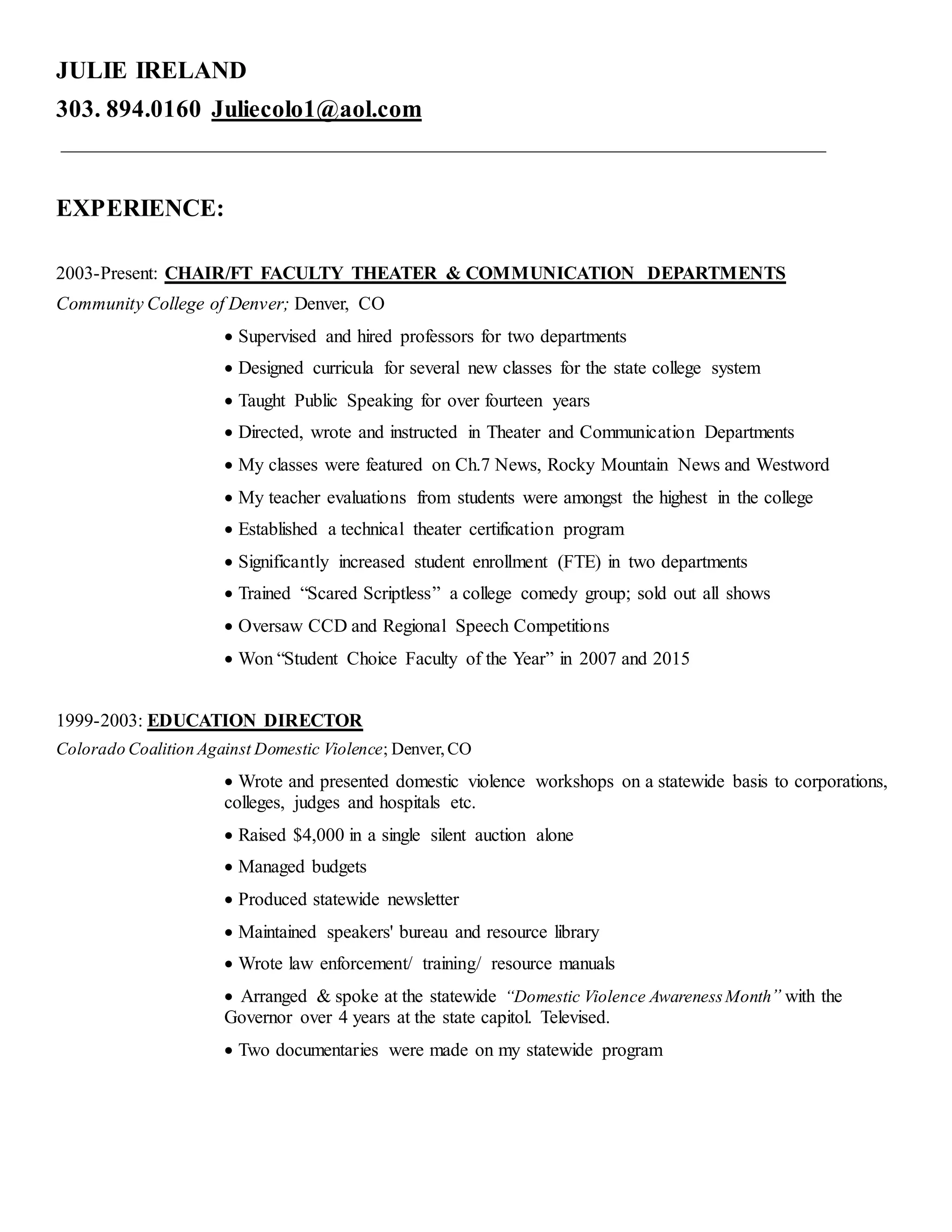 resume16 | PDF