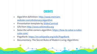 Algorithm Presentation | PPTX | Search | Internet