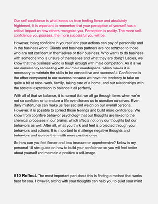 Ebook-Ten Steps to Building Your Confidence | PDF