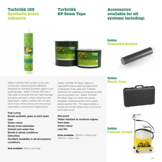 Gekko Turfstikk Brochure EMAIL | PDF | Landscaping | Home & Garden