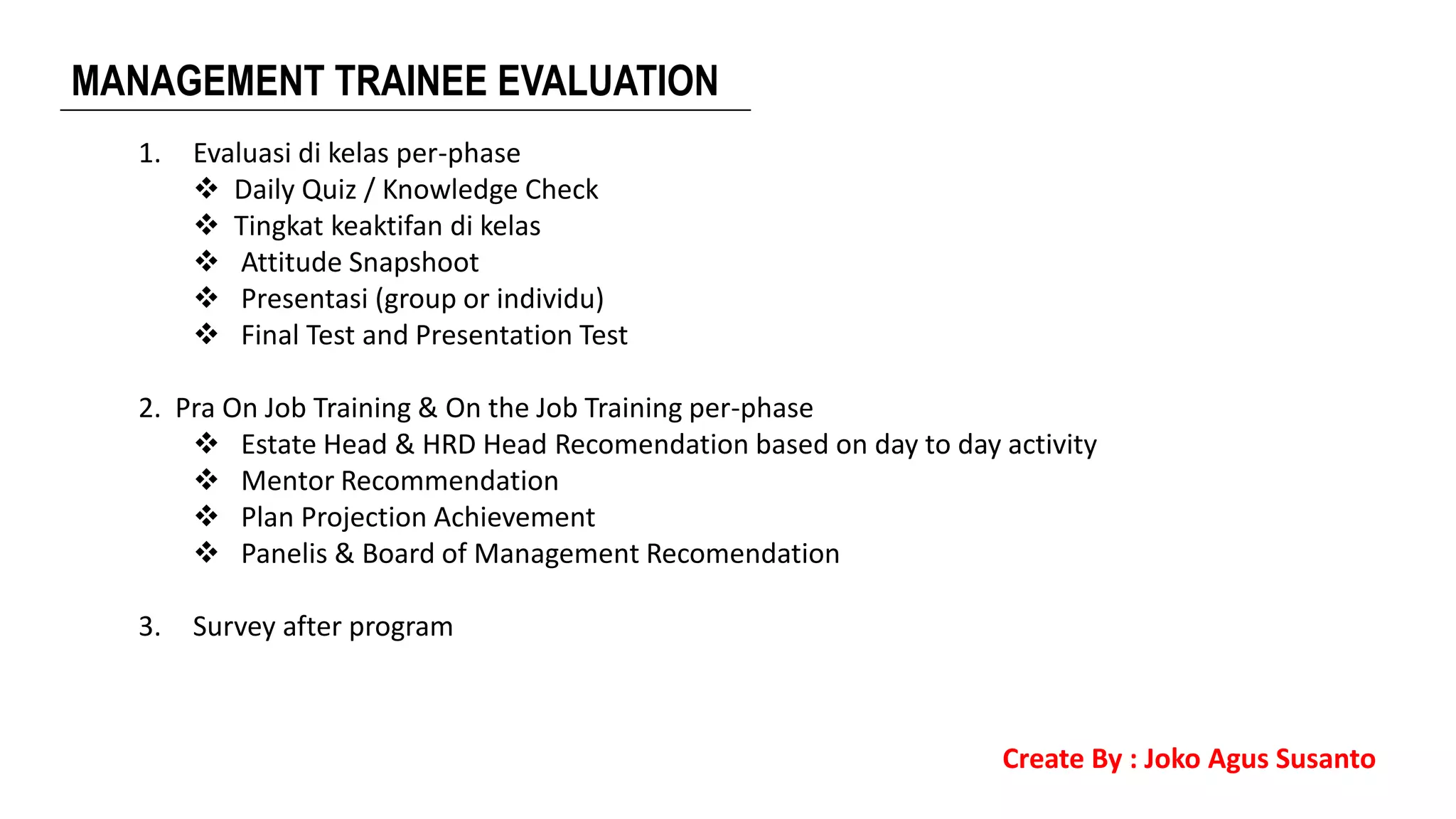 MANAGEMENT TRAINEE - PLANTATION INDUSTRY | PDF