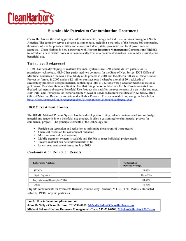 Clean Harbors HRMC Team | PDF