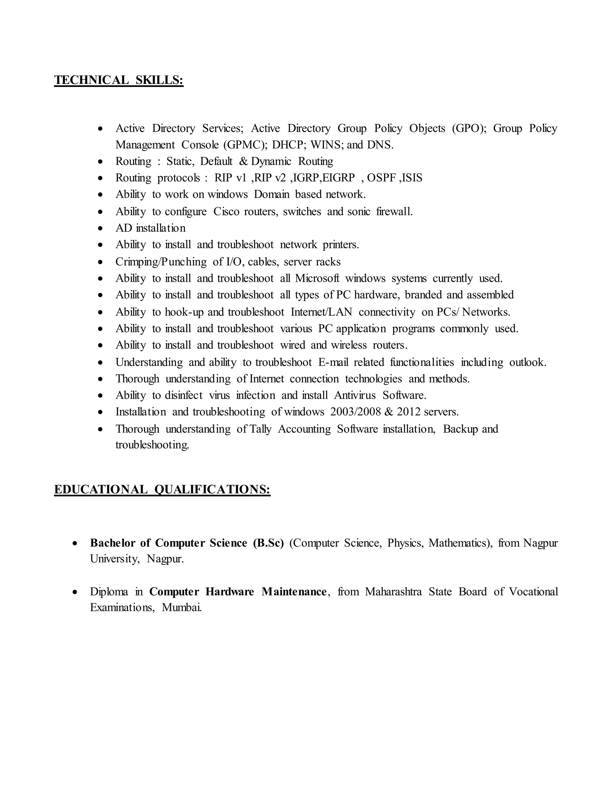 Anand Network & System engineer | DOCX