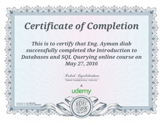 Introduction to Databases and SQL Querying | PPT
