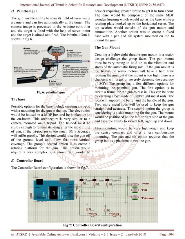Design and Fabrication of Sentry Gun based on Mechatronics System | PDF ...