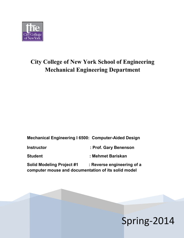 Solid_Modeling_Project_Reverse engineering of a computer mouse and ...