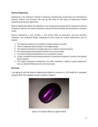 Solid_Modeling_Project_Reverse engineering of a computer mouse and ...