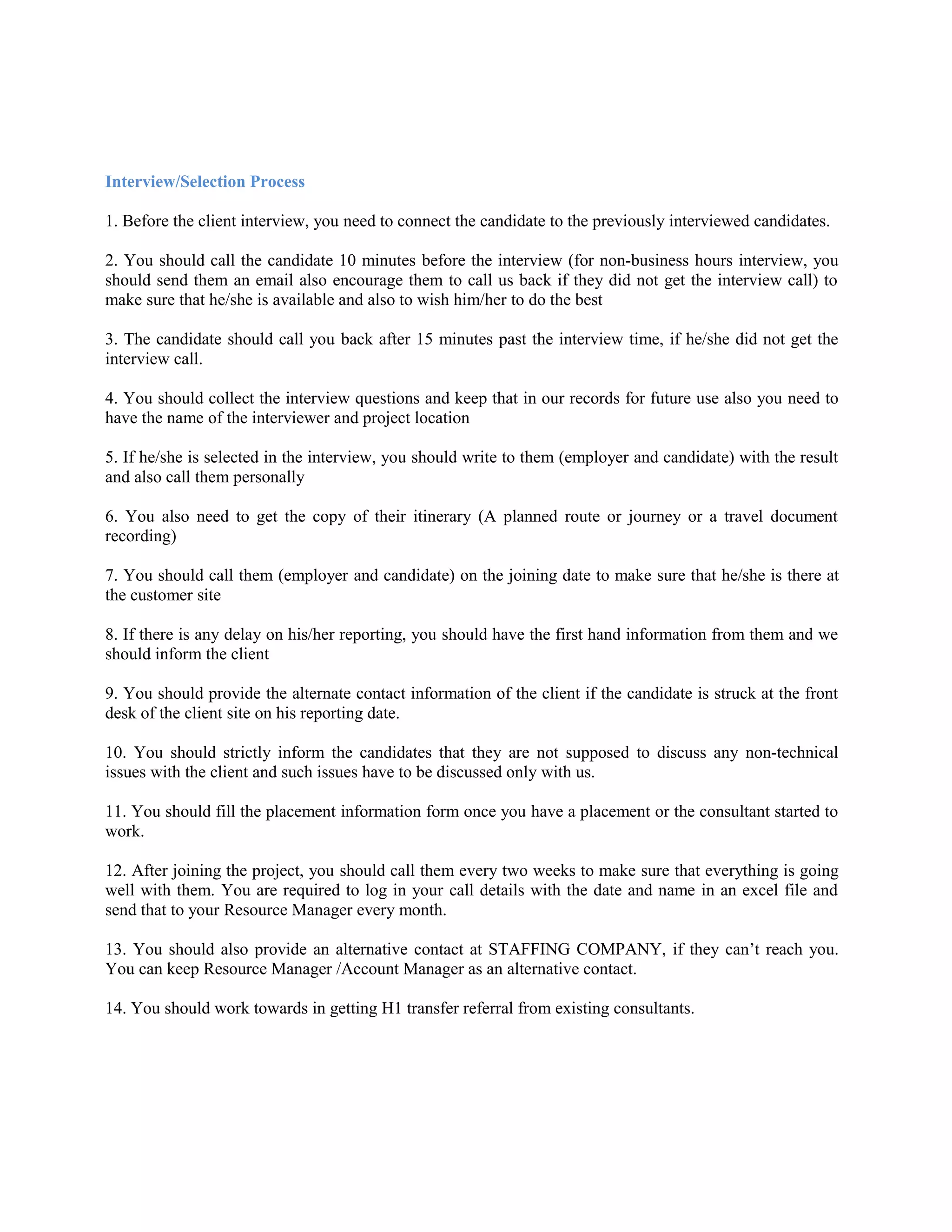 US It Staffing process | DOC