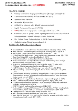 CV.Eng Ashraf Abdulsalam(2016) | PDF