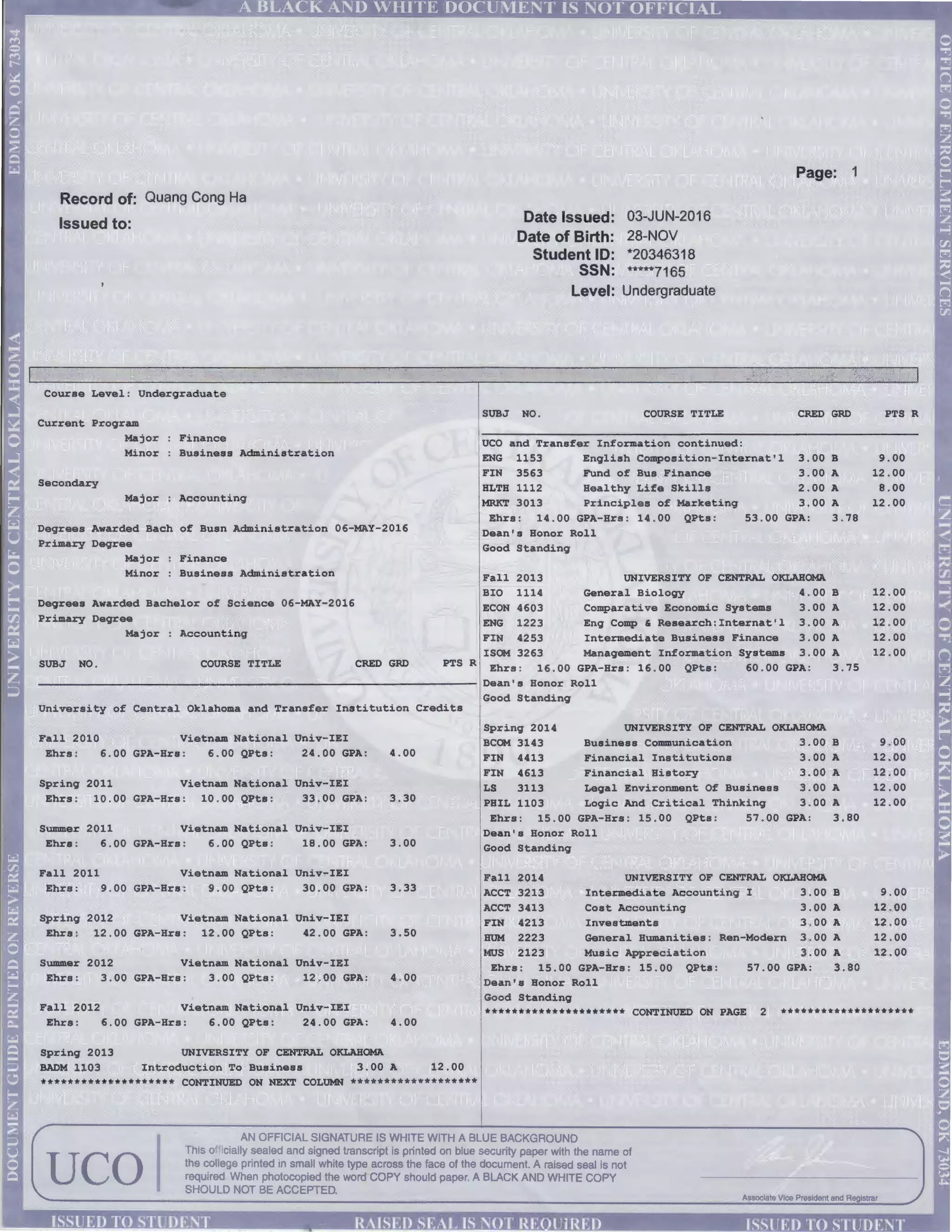 Final transcript | PDF