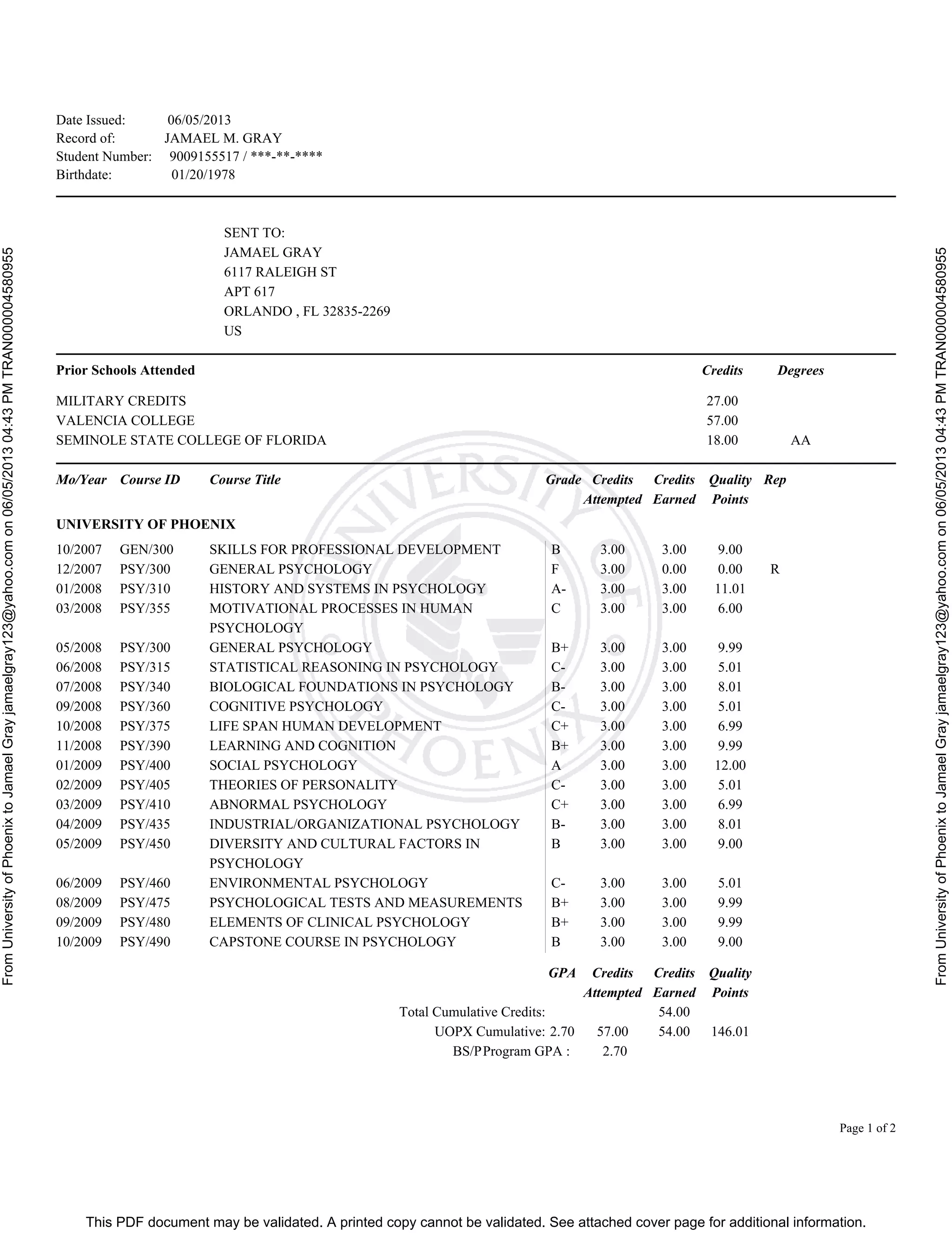 completed-transcript-4580955[1] | PDF