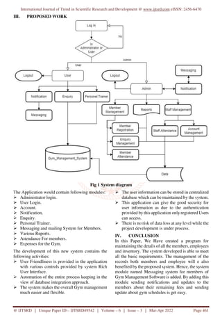 Gym Management System | PDF