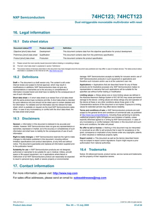 74HC123.PDF | Computer Peripherals | Computing