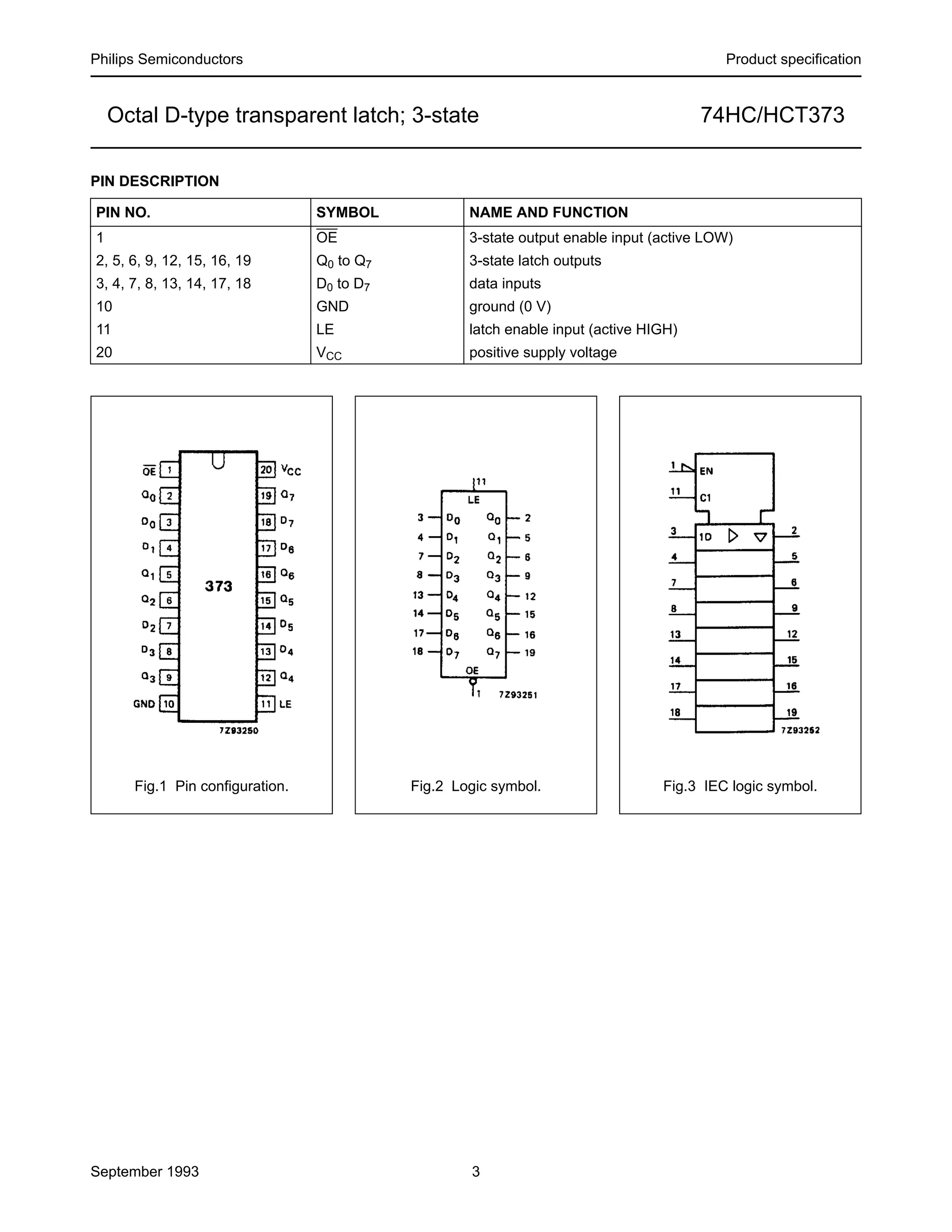 74hc373 data sheet | PDF