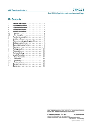 74hc73 ci-flip-flop-jk-datasheet | PDF | Computer Peripherals | Computing