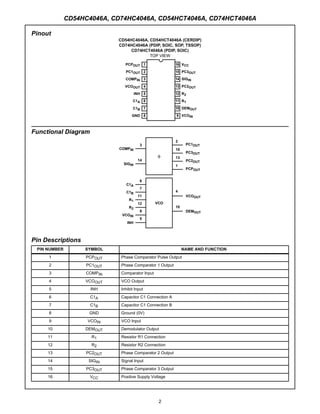 74HCT4046-SMD.pdf Datasheet de IC 4046 descripción | PDF