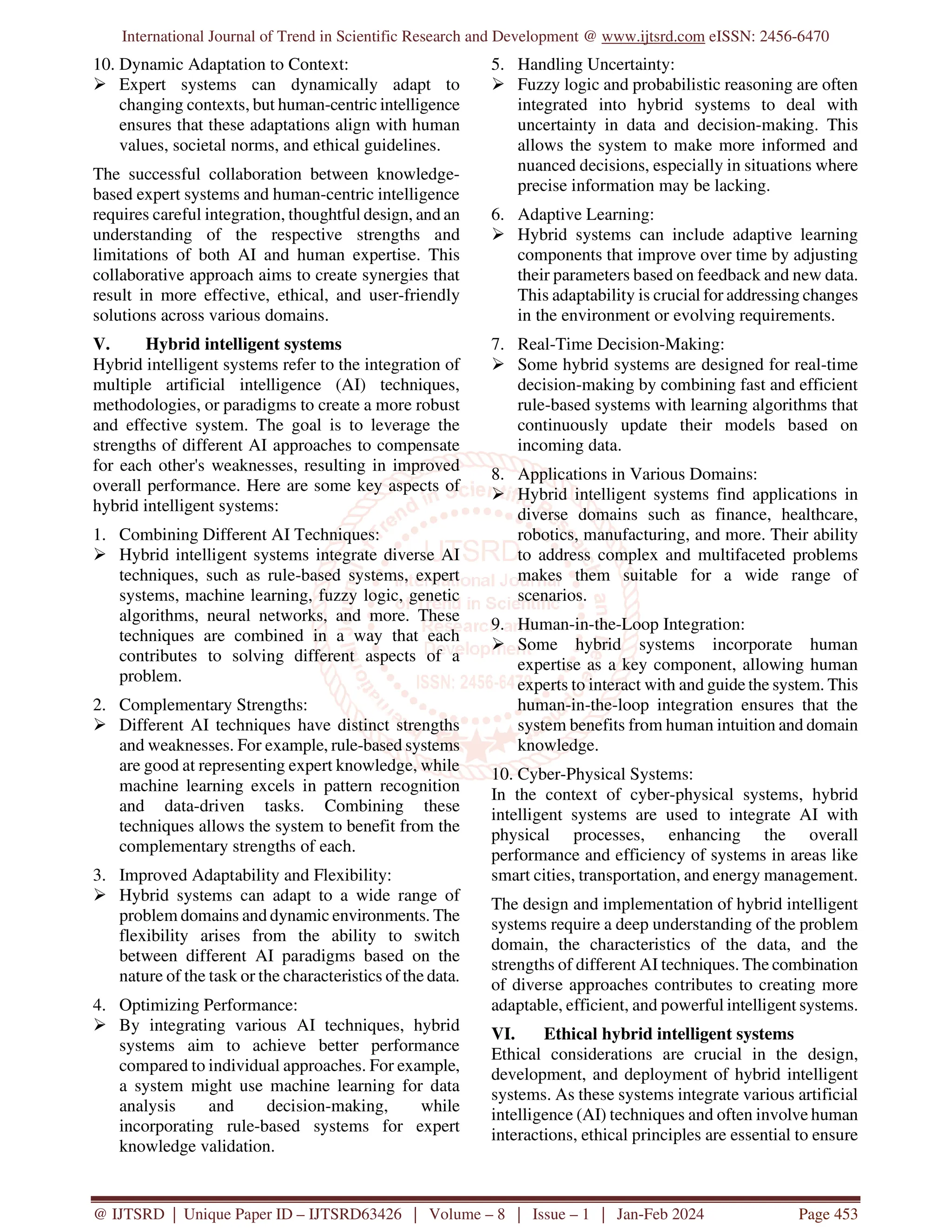 Hybrid Intelligent Systems Prompt Science Analysis | PDF