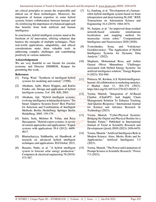Hybrid Intelligent Systems Prompt Science Analysis | PDF