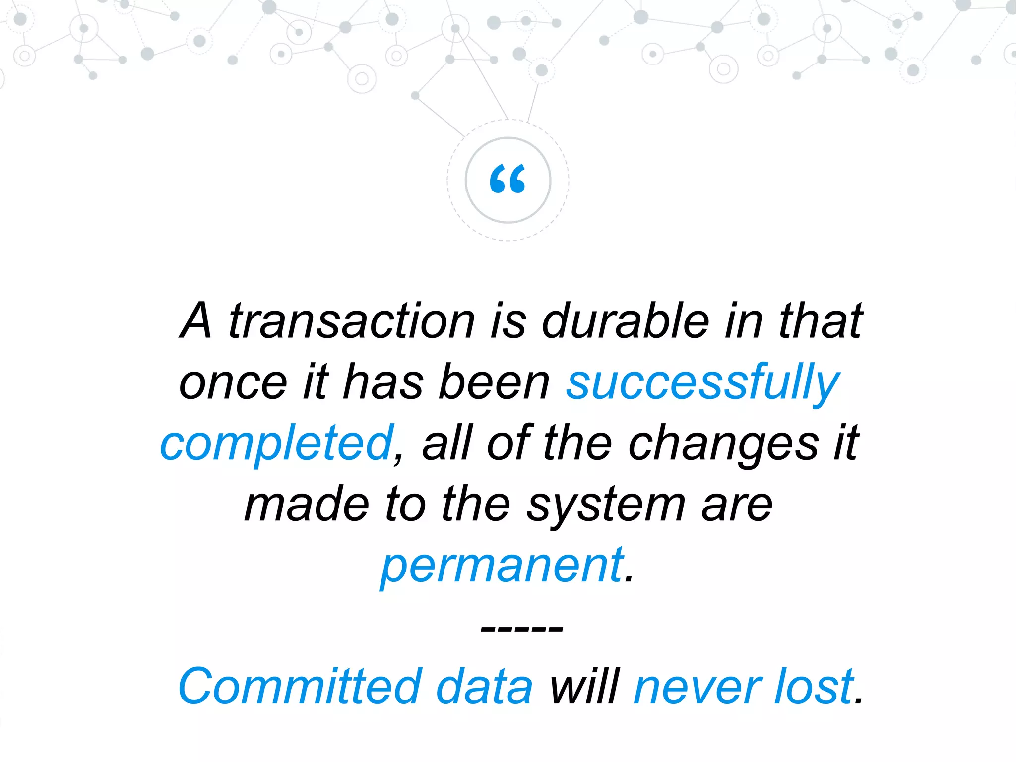 ACID- Database Transaction Properties | PPTX