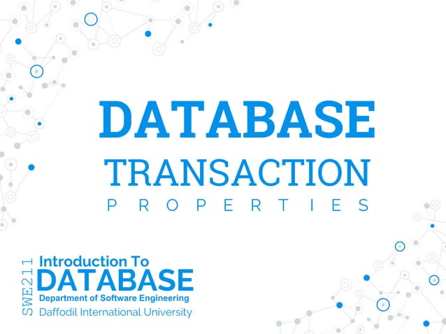 Acid Database Transaction Properties Pptx Databases Computer Software And Applications