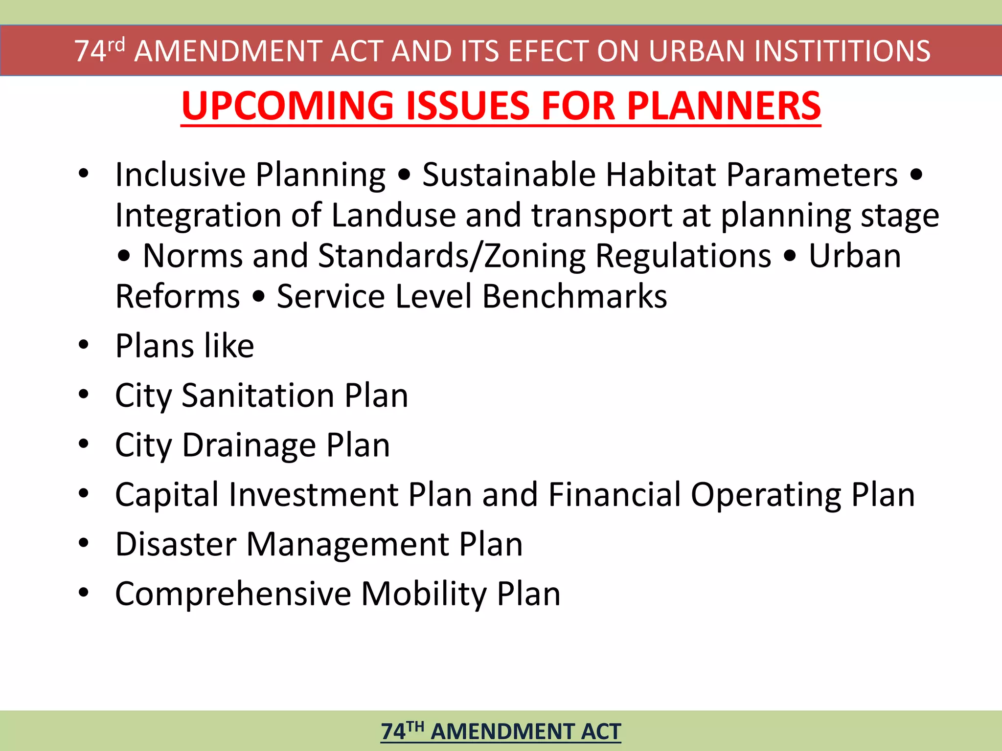 74th amendment act | PPTX