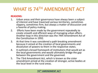 74th amendment act | PPTX