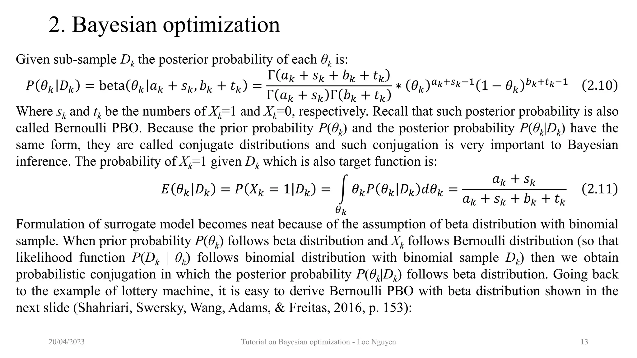 Tutorial on Bayesian optimization | PPTX