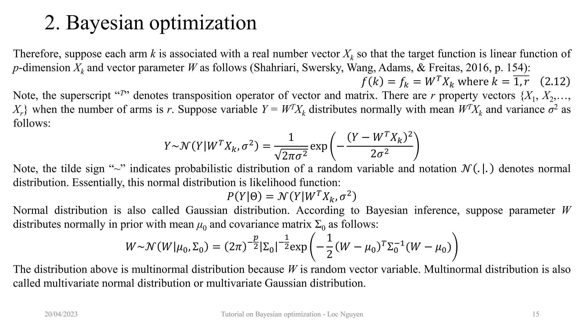 Tutorial on Bayesian optimization | PPTX