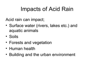 7.5 - Acid Deposition | PPT