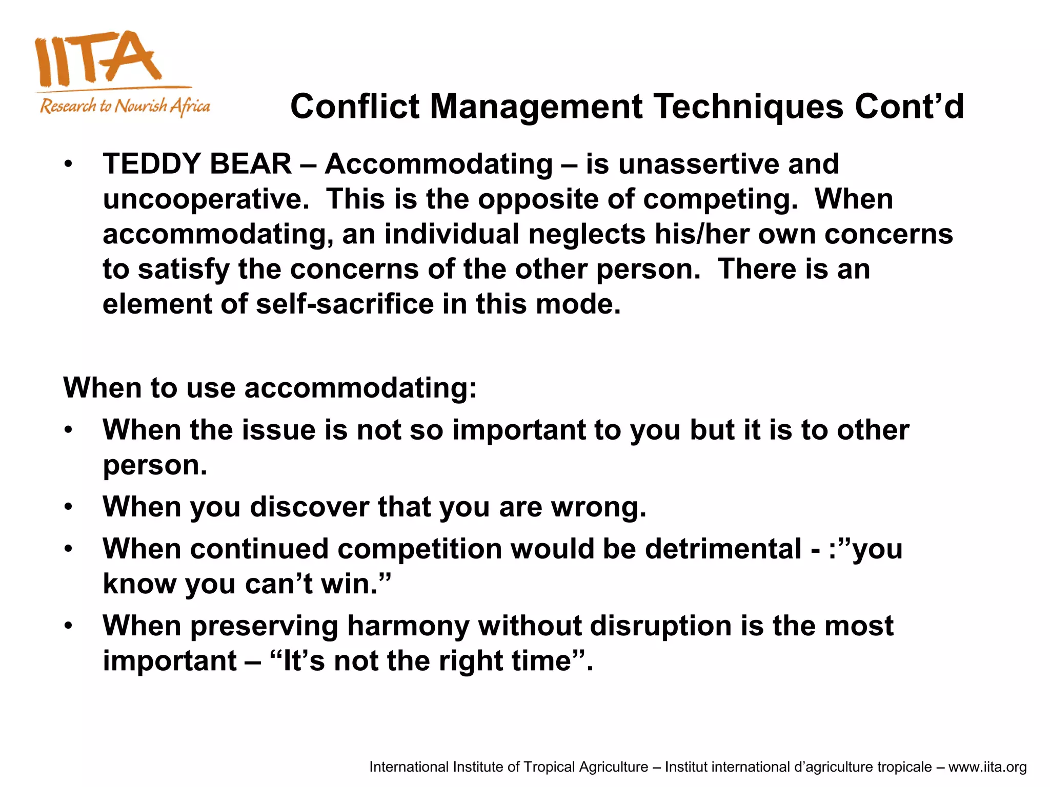Conflict management in the workplace | PDF
