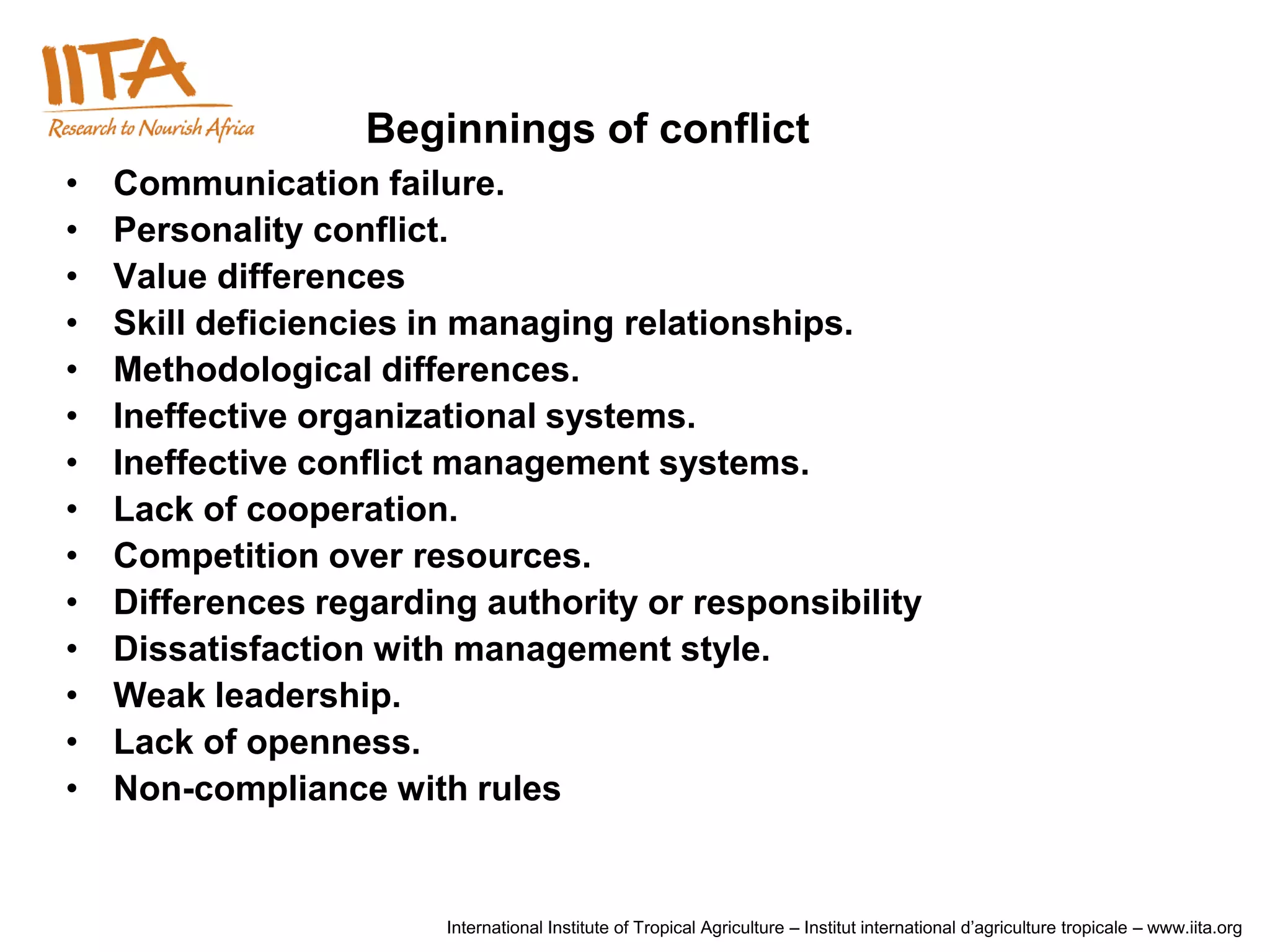 Conflict management in the workplace | PDF