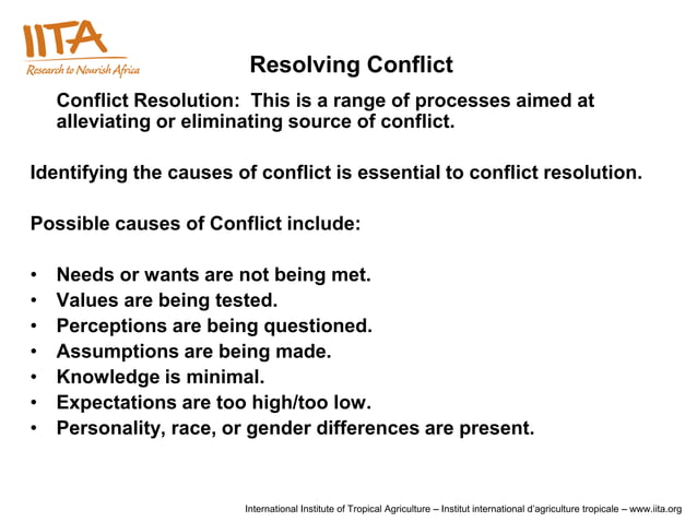 Conflict management in the workplace | PDF